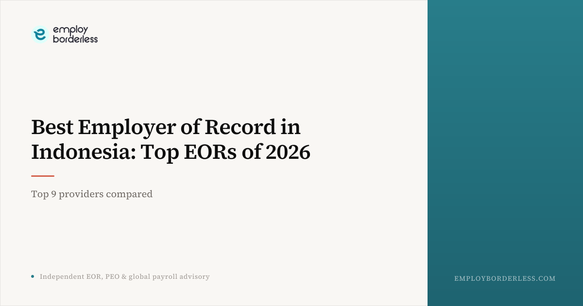 Best Employer of Record in Indonesia: Top EORs of 2026