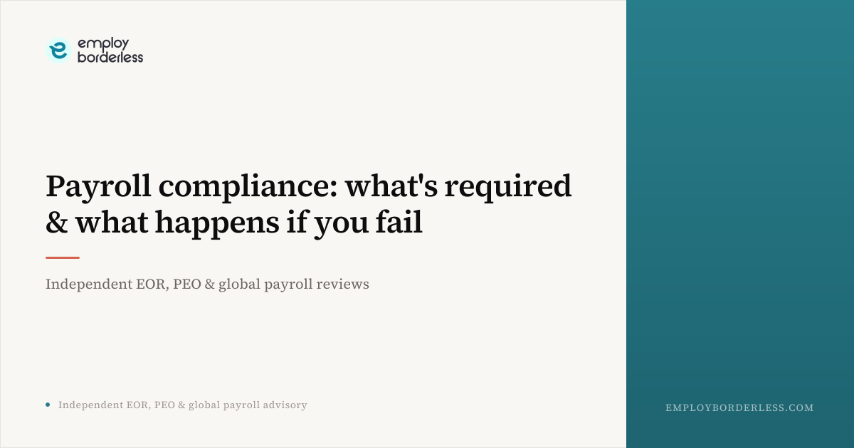Payroll compliance: what's required & what happens if you fail